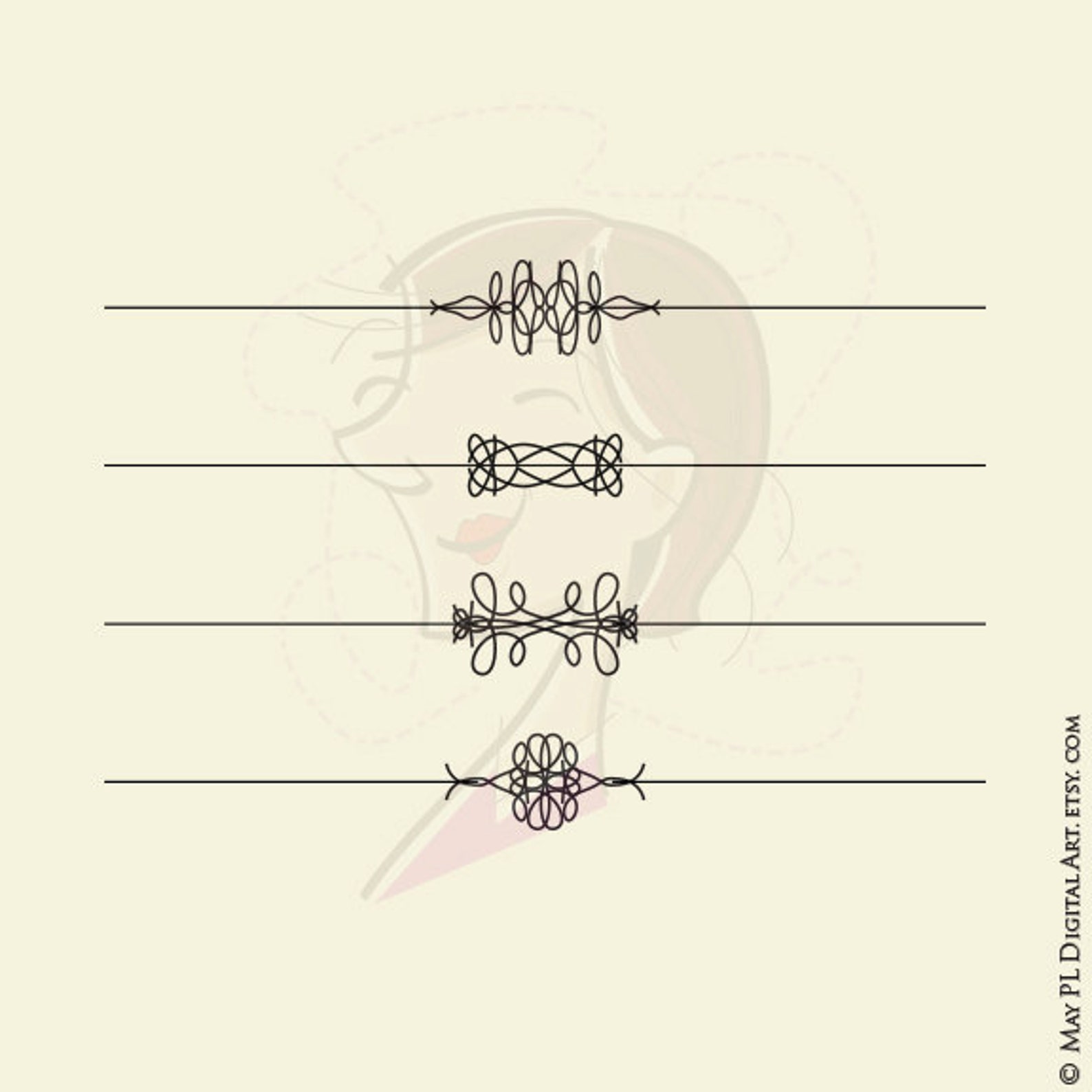 BEST SELLER Page Dividers Clipart Decorative Ornate Text - Etsy