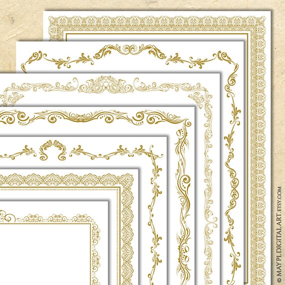 Fancy Wedding Page Borders