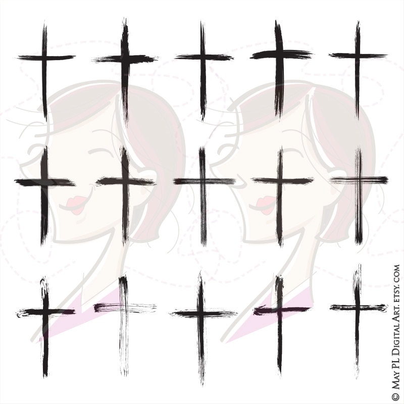 Thin Cross Clip Art