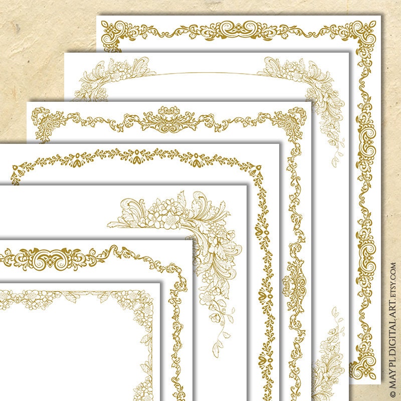 Victorian Borders - Etsy