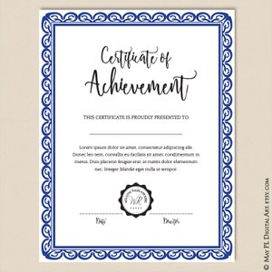 Document Border Frames - Blue Traditional Designs Decorative Graphic ...