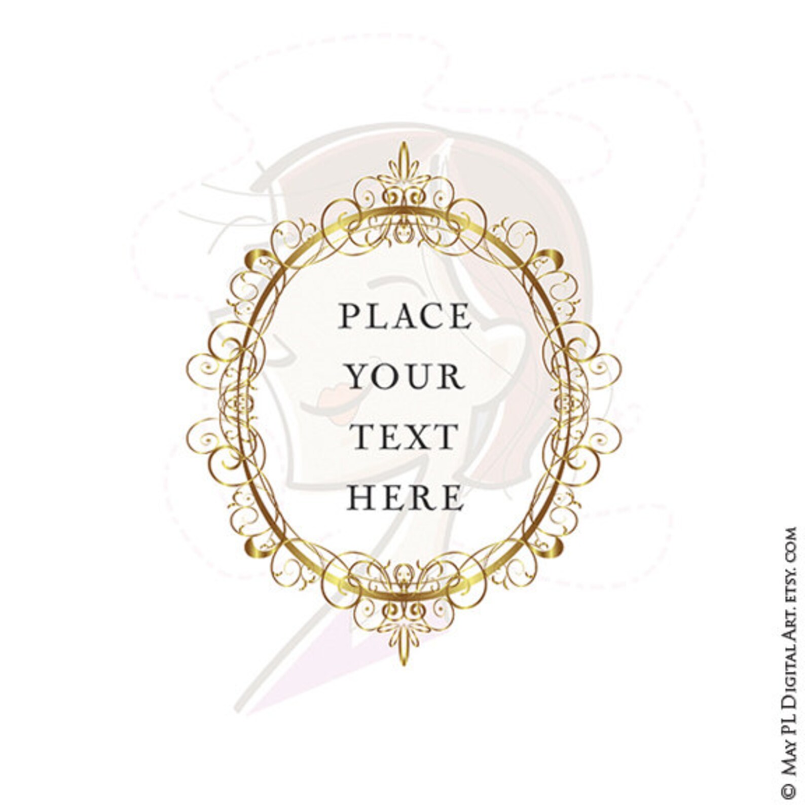 Gold Flourish Frames Swirl Clip Art Vintage Borders Antique - Etsy ...