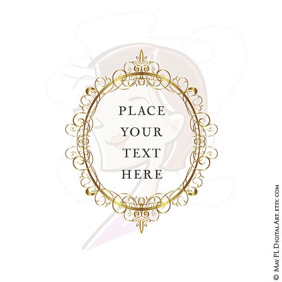 Gold Flourish Frames Swirl Clip Art Vintage Borders Antique - Etsy ...