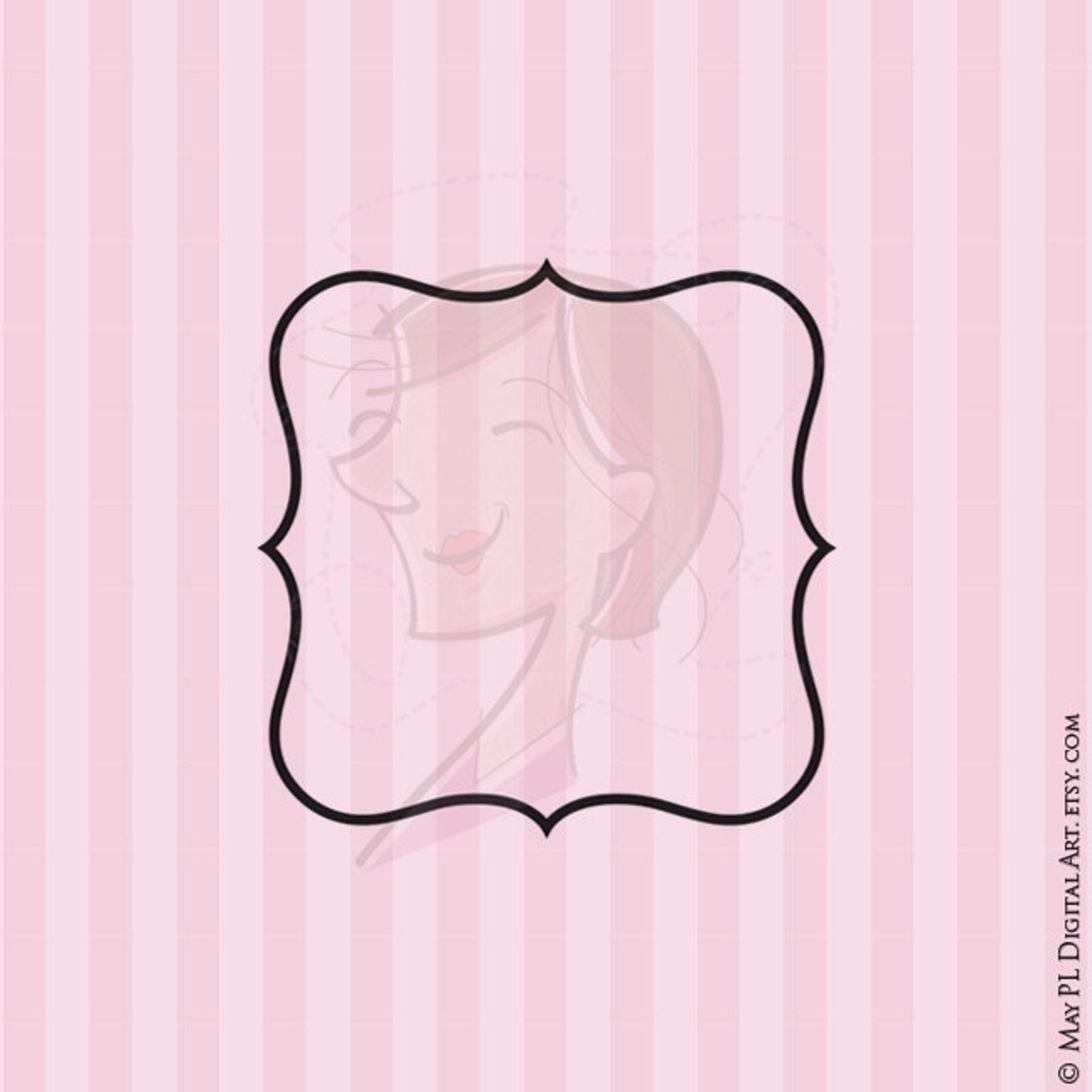 Digital Fancy Shapes Clipart Vector Frames Clip Art DIY Logo - Etsy ...