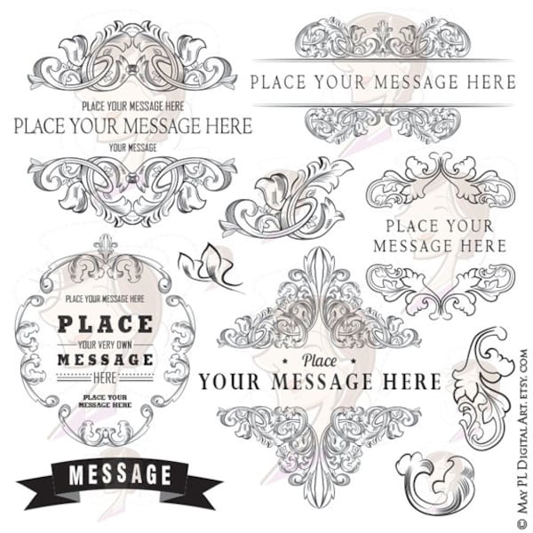 Filigree Frames - Etsy