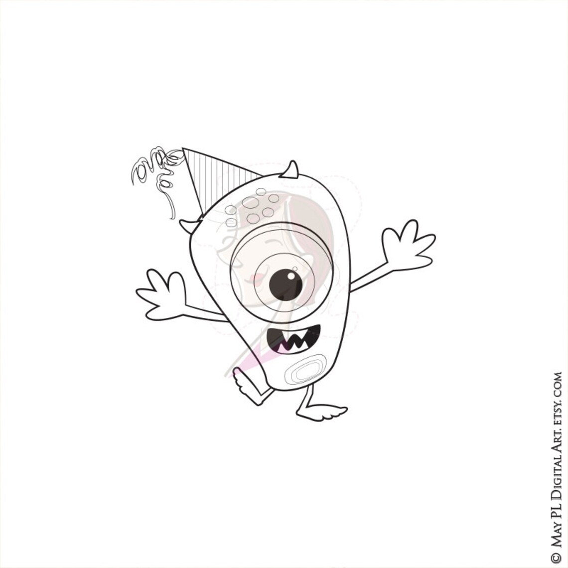 Little Monsters Clipart Digital Stamps Cute Monsters Great | Etsy