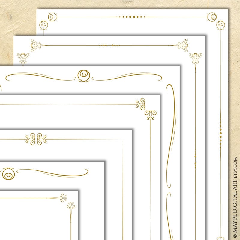 Document Borders Old Fashioned