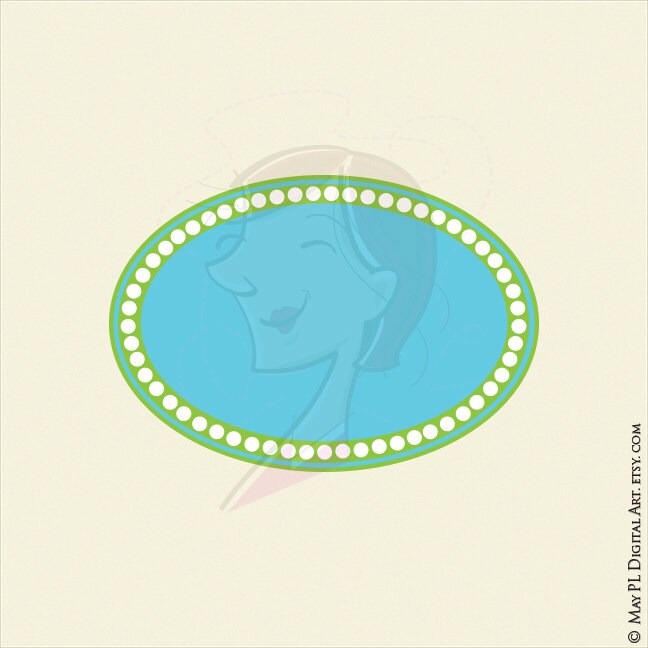 Green Blue Frame Digital Download Vector Invitation Frames - Etsy Australia