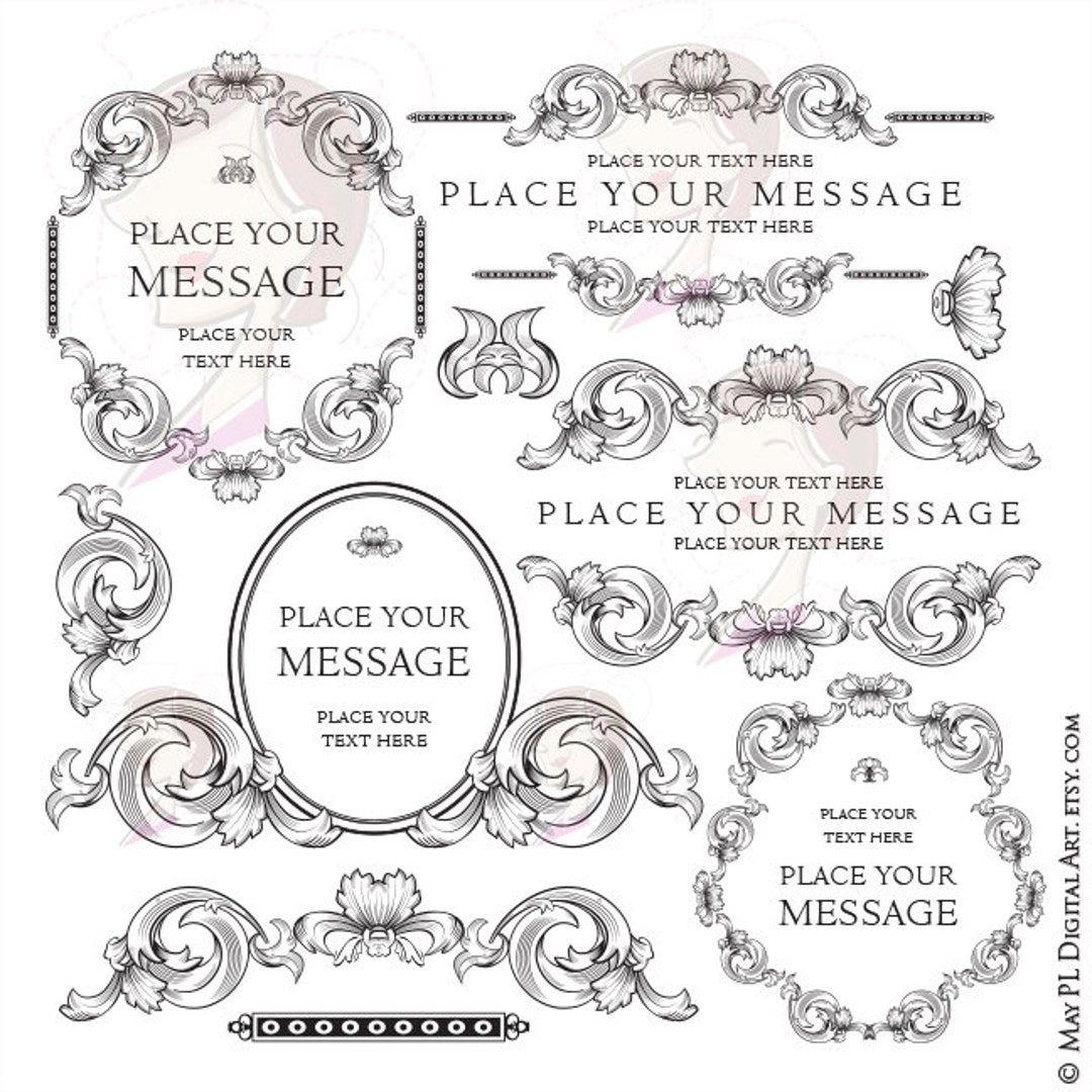 Vector Clipart For Scroll Work