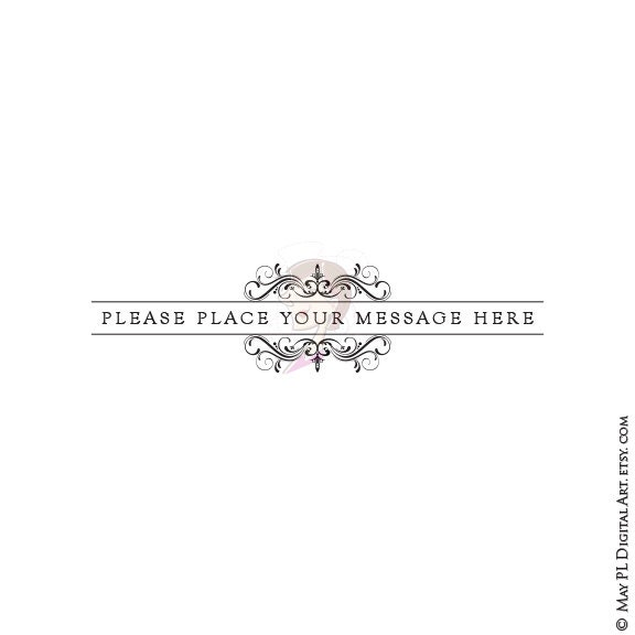 Beautiful Wedding Clipart - Calligraphy VECTOR Frame Set for Making ...