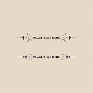 Text Decoration Clipart Collection - Ornate Retro Decorative Design ...