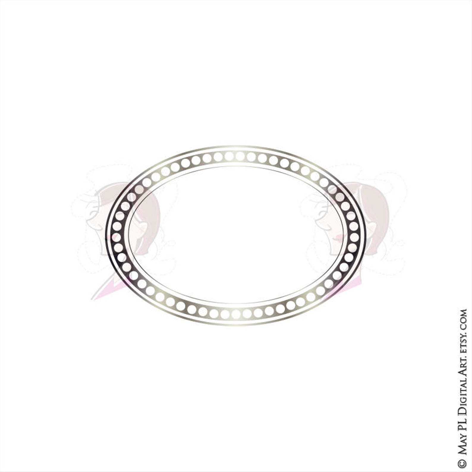 Silver Frames Clipart Commercial Use Vector Graphics Great - Etsy