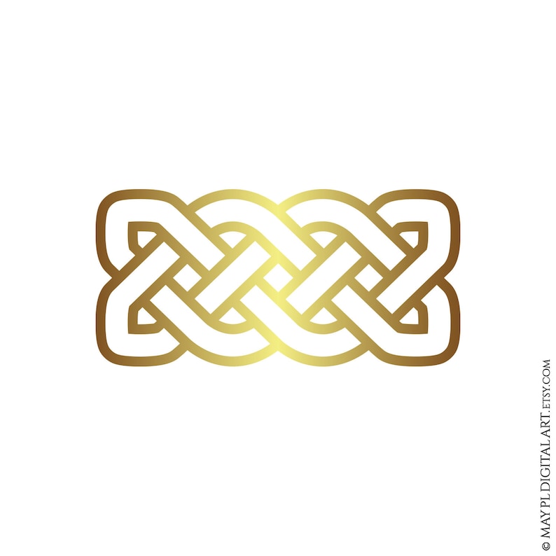 Gold Celtic Symbols, Irish Welsh Clipart - Tree of Life, Triquetra ...