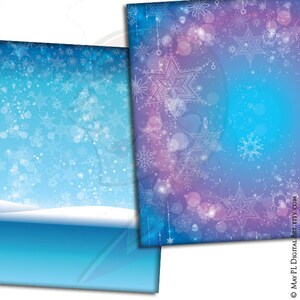 FROZEN Movie Inspired Digital Paper - Winter Snowflakes Background ...