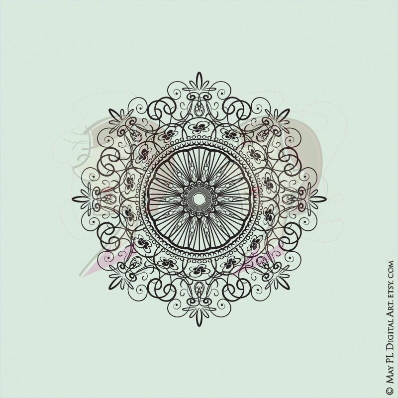 Digital Clipart Vintage Doily Lace Png - Doilies Perfect for Art ...