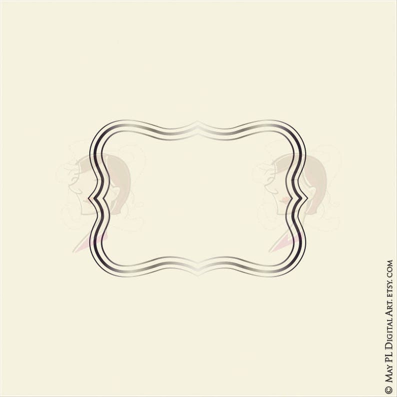 Silver Frames Clipart Commercial Use Vector Graphics Great - Etsy