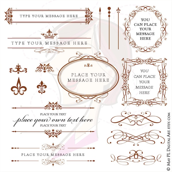 Calligraphy Frames - Etsy