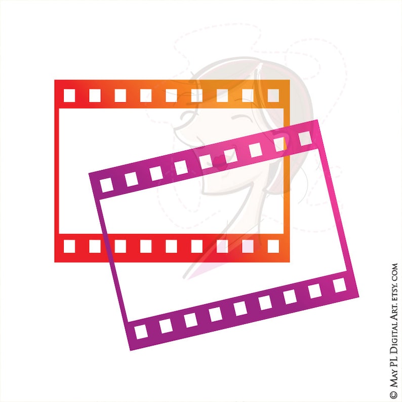 8mm Film Photographer Photo Frame Digital Clipart This - Etsy