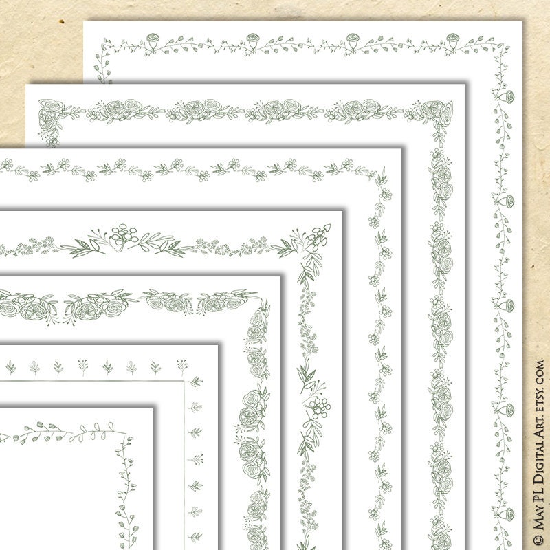 Christmas Page Borders 8.5 X 11 - Etsy