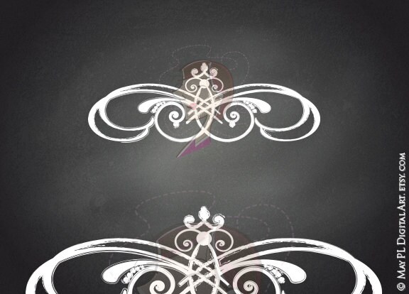 Digital Chalkboard Design Beautiful Vintage Style Frames - Etsy Australia