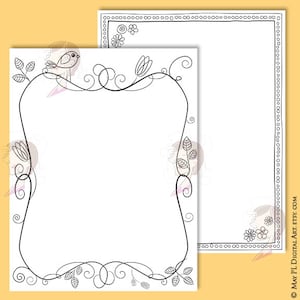 Whimsy Page Border Whimsical Doodle Frames Children Hand Drawn Cute ...
