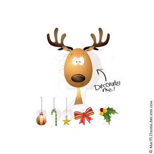 Christmas Reindeer Clipart Rudolph Red Nosed Reindeer School Teacher ...