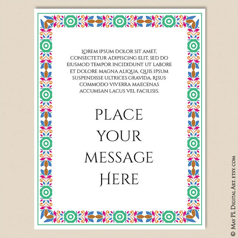 Trendy Scandinavian Borders Clipart Nordic Hygge Page Frame - Etsy