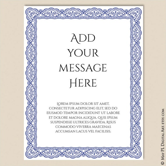 Royal Blue Borders And Frames