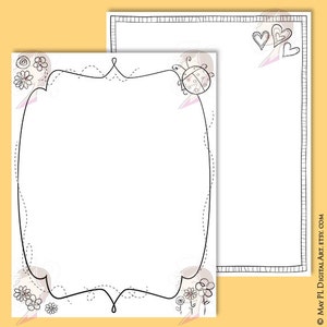 Whimsy Page Border Whimsical Doodle Frames Children Hand Drawn Cute ...