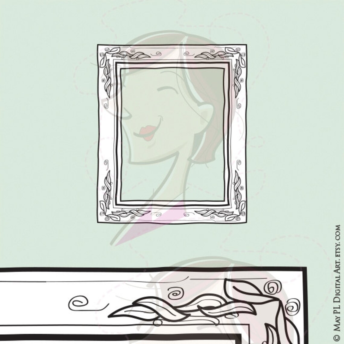 Hand Drawn Borders Frames Clip Art - Doodles Great for Photographers ...