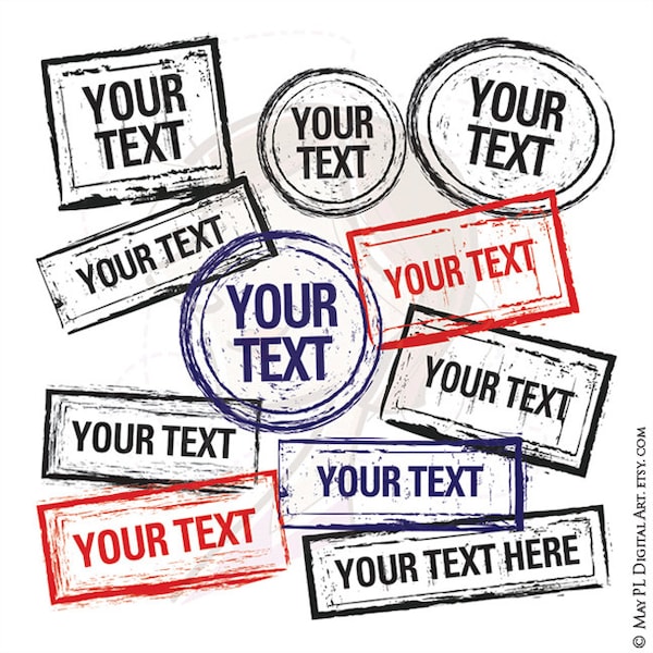 Border Rubber Stamp - Etsy