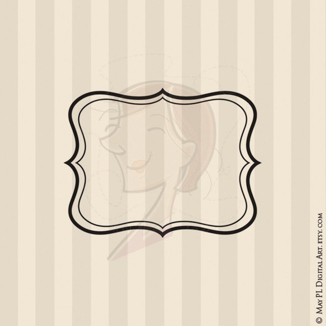 Digital Fancy Shapes Clipart Vector Frames Clip Art DIY Logo - Etsy ...