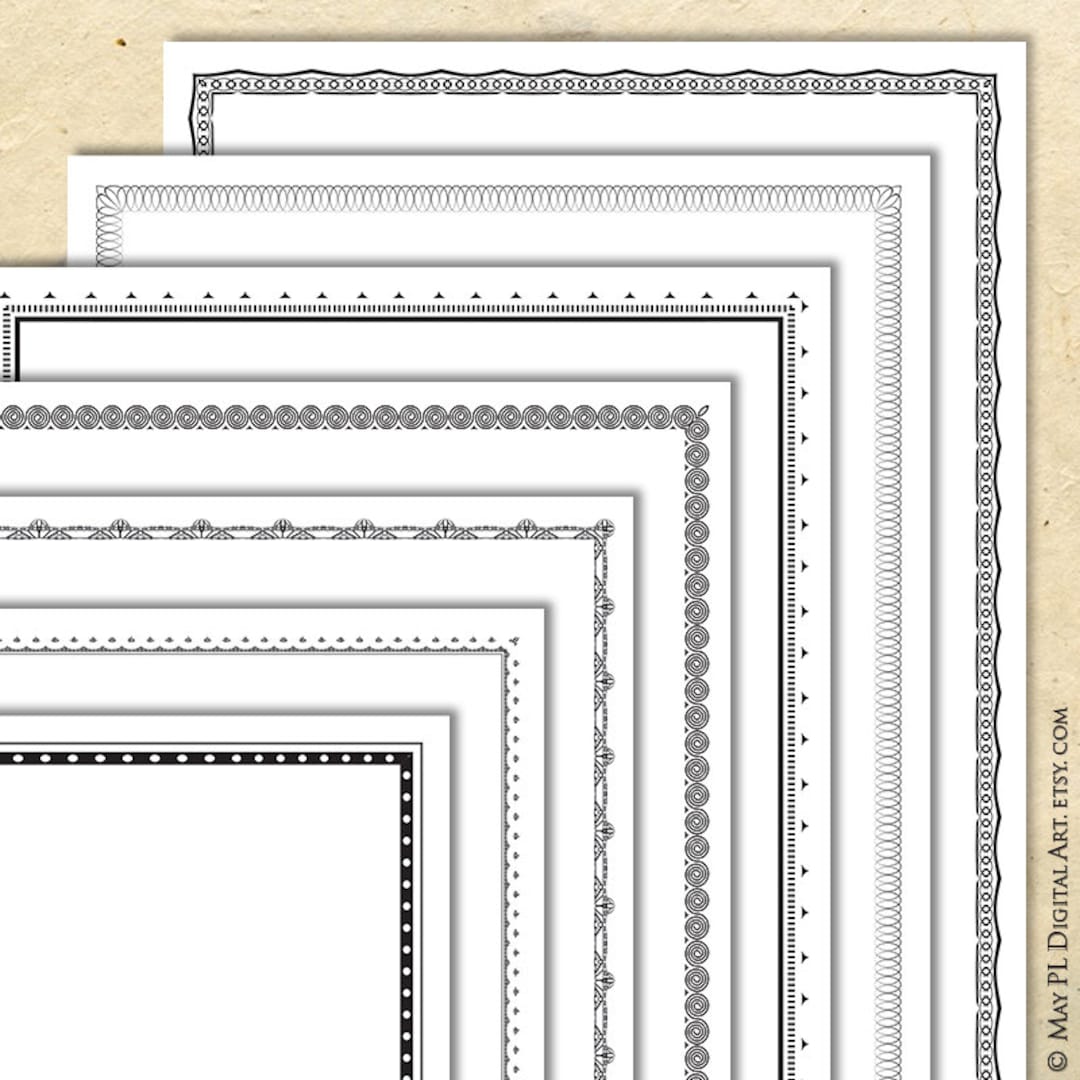 Simple Black Page Border Designs