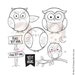 Owl Clipart Cute Owls Digital Stamps Whimsical Designs Handdrawn ...