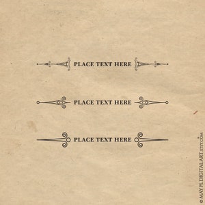 Text Decoration Clipart Collection - Ornate Retro Decorative Design ...