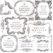 Whimsy Borders Frames Clip Art DIY Labels With Our Cute Whimsical ...