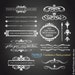 Digital Chalkboard Design - Beautiful Vintage Style Frames Clipart With ...