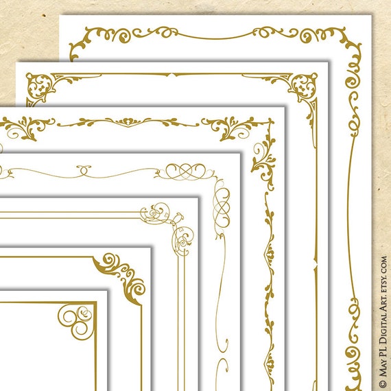 Fancy Gold Border Designs