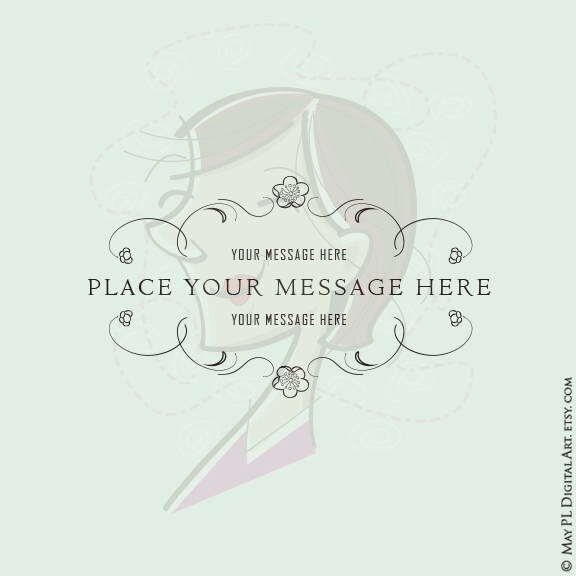 Shabby Chic Frame Clipart Digital Floral Orange Blossoms - Etsy Australia