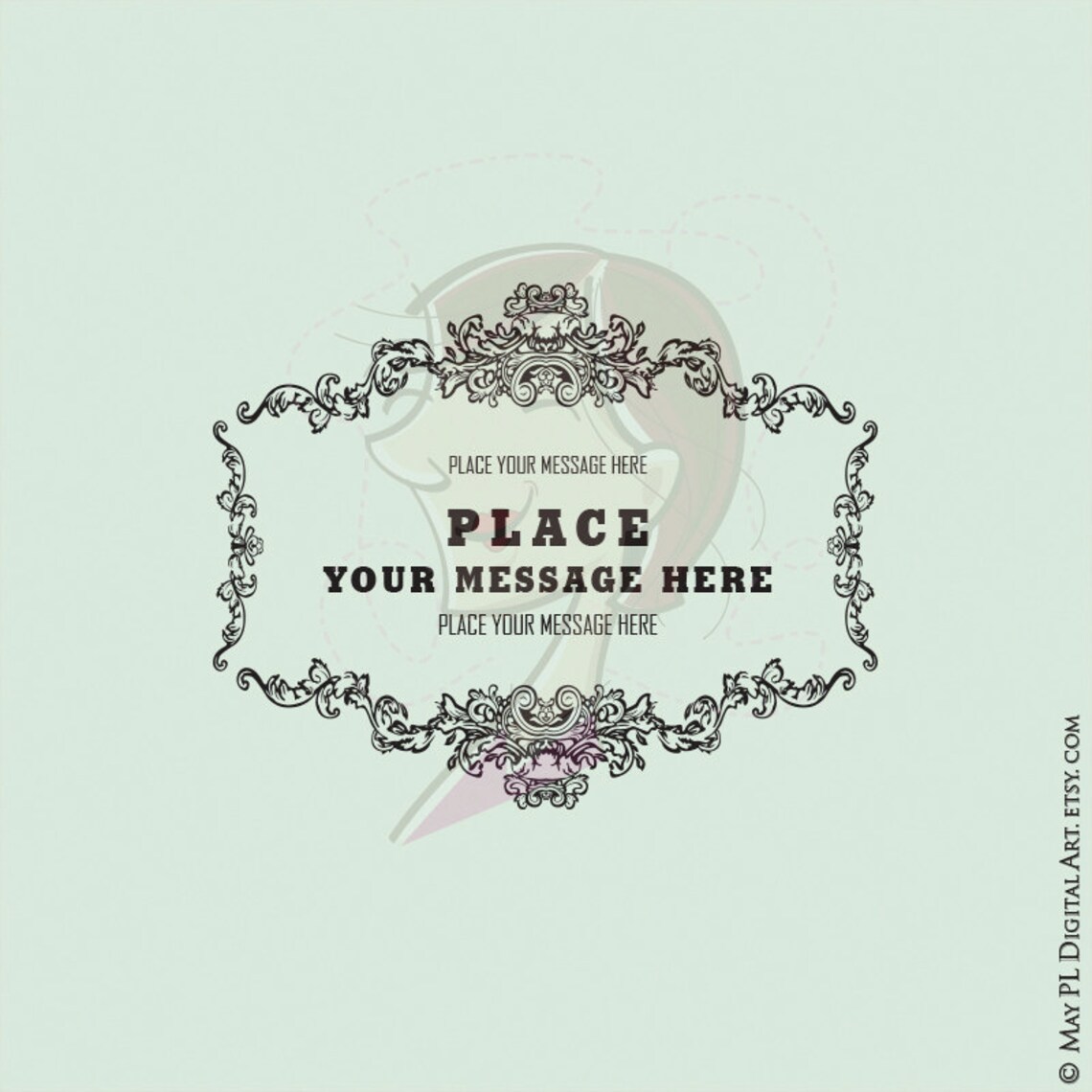 French Country Frames Elegant Fancy Frame Clip Art Perfect - Etsy Australia