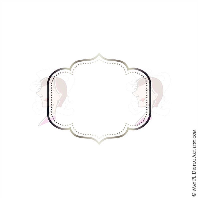 Silver Frames Clipart Commercial Use Vector Graphics Great - Etsy