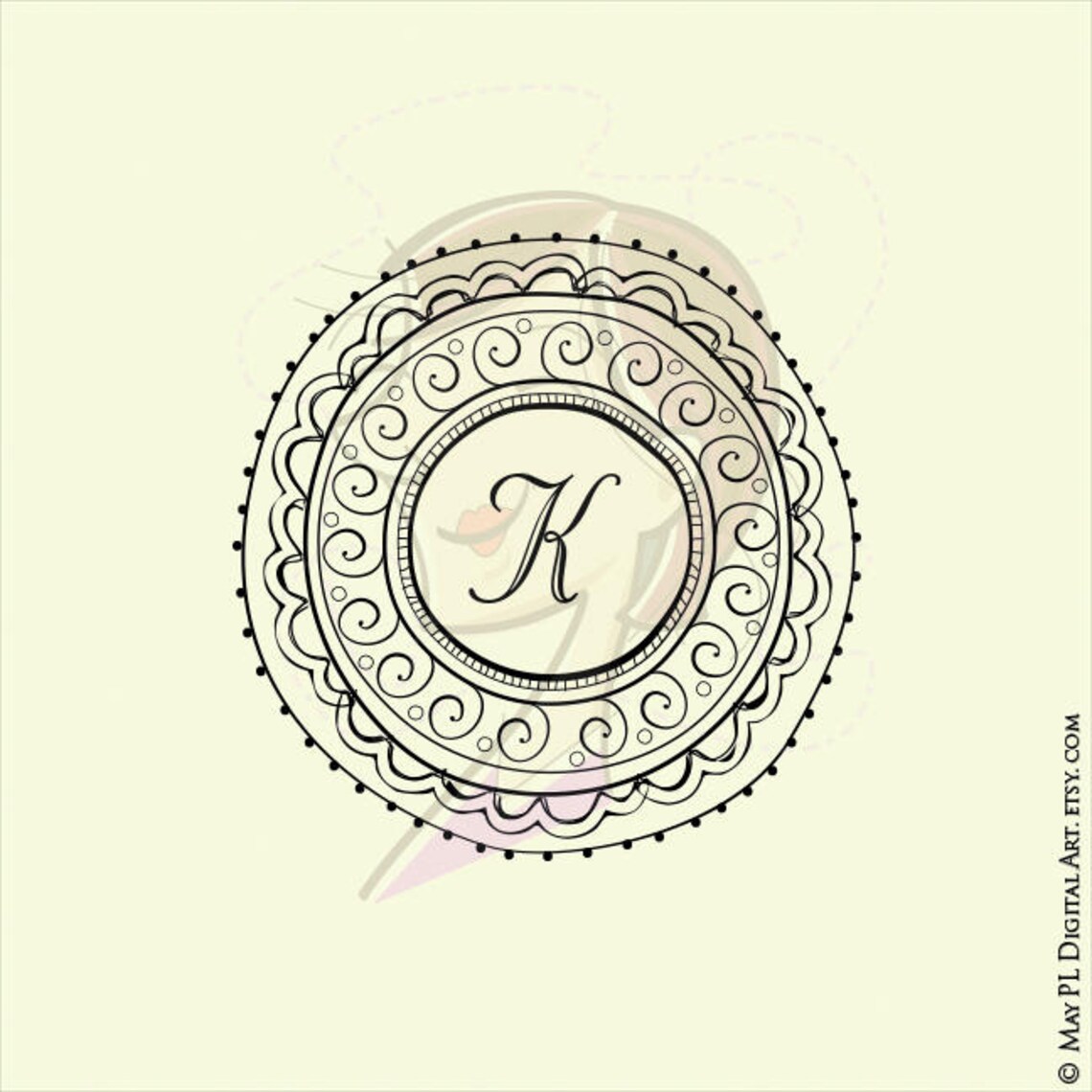 Whimsical Clip Art Frames and Borders Hand Drawn Paisley - Etsy Australia