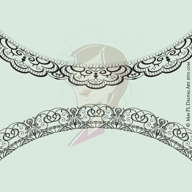 Doily Doilies Doyley Frame Border Oval Digital Photo Frames - Etsy UK