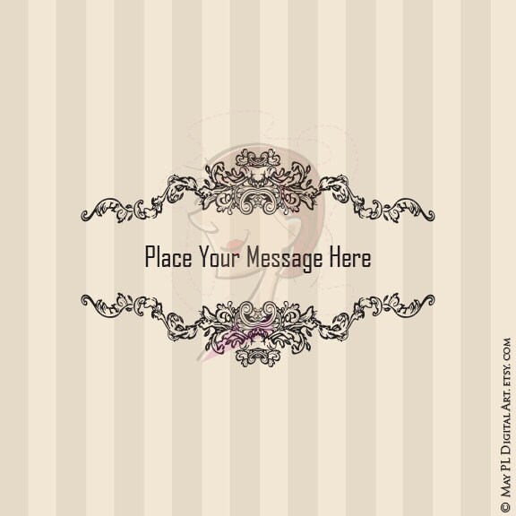 French Provincial Frame Borders Decorative Elegant Wreath | Etsy