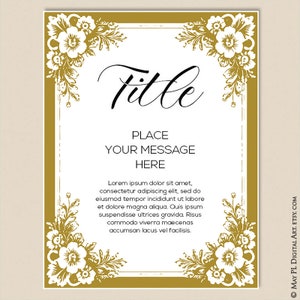 Antique Gold Document Borders Classic Clipart - Charming Flourish Edges ...