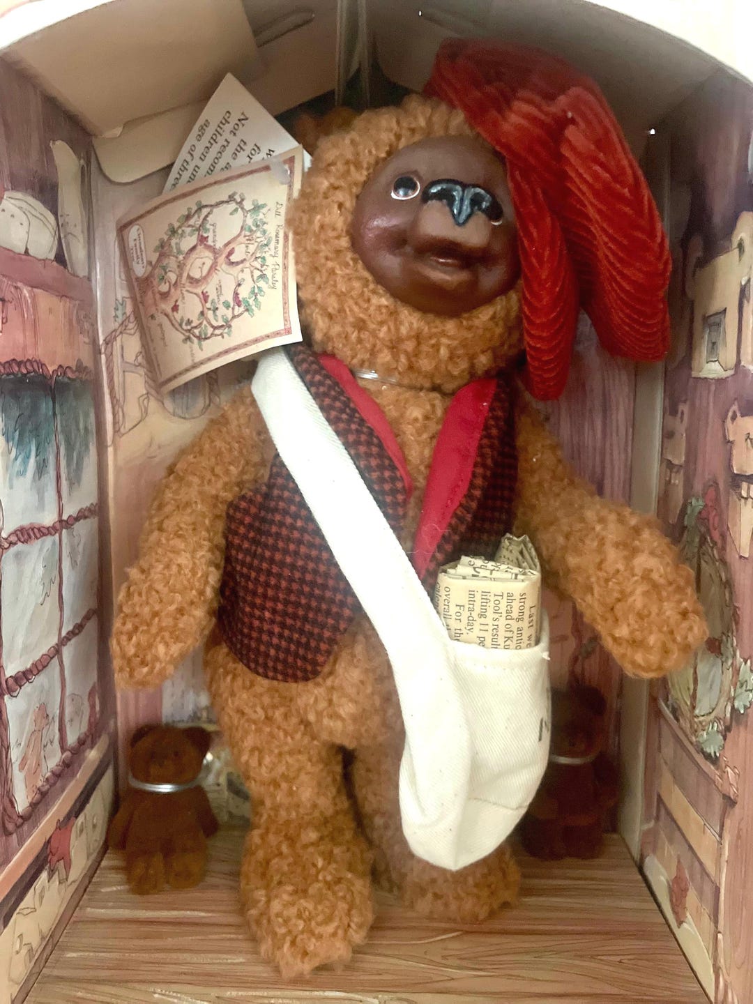 Rare Gund Cinnabears ‘dill’ Newsboy Plush Teddy Bear in Original Box - Etsy