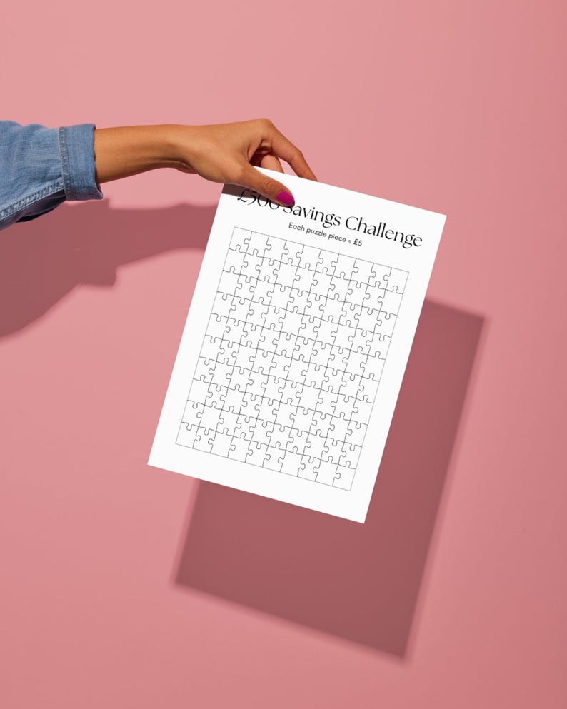 Money Savings Challenge Printable PDF - Etsy