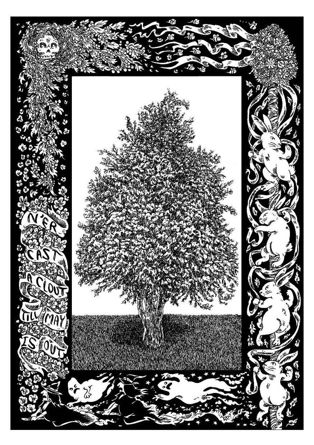 Hawthorn Tree Folklore A5 Print - Etsy