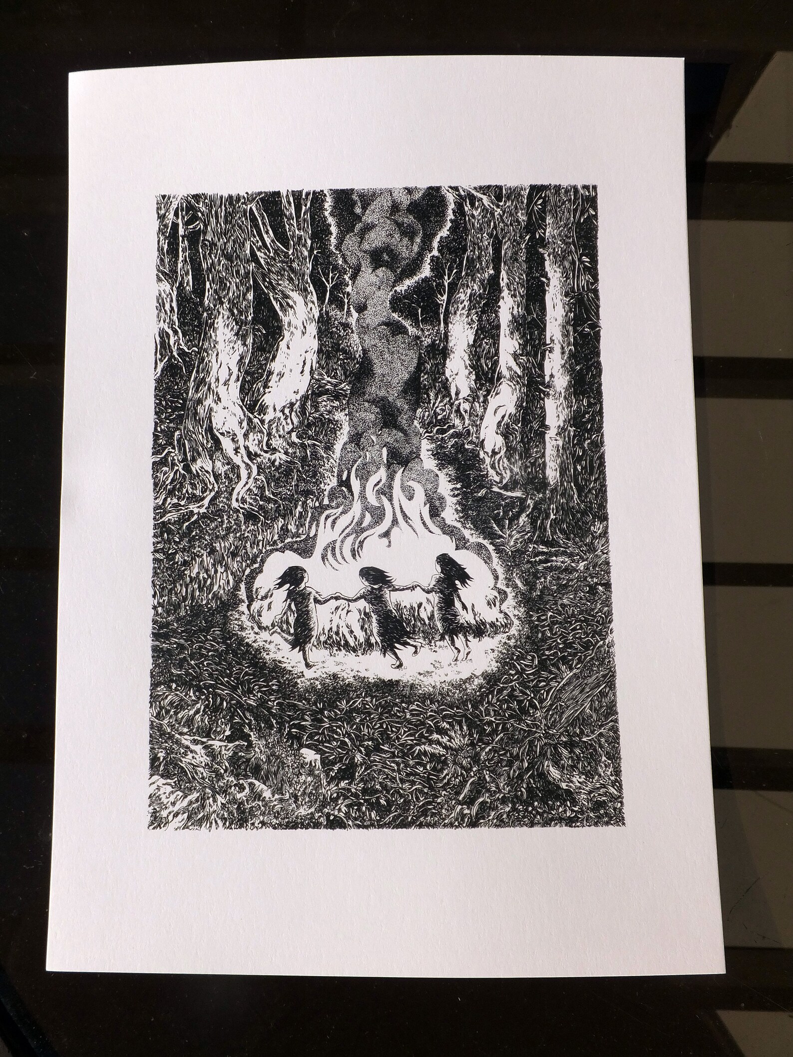 The Gathering. A4 Art Illustration Print/wall Decor. - Etsy
