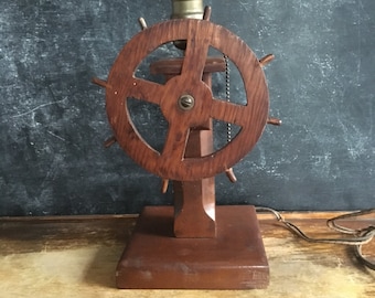 Ship Wheel Lamp | Etsy
